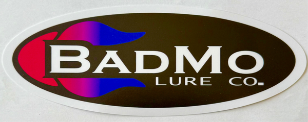 2025 BADMO LURES WINDOW DECAL 3” x 8” – BADMO LURE COMPANY